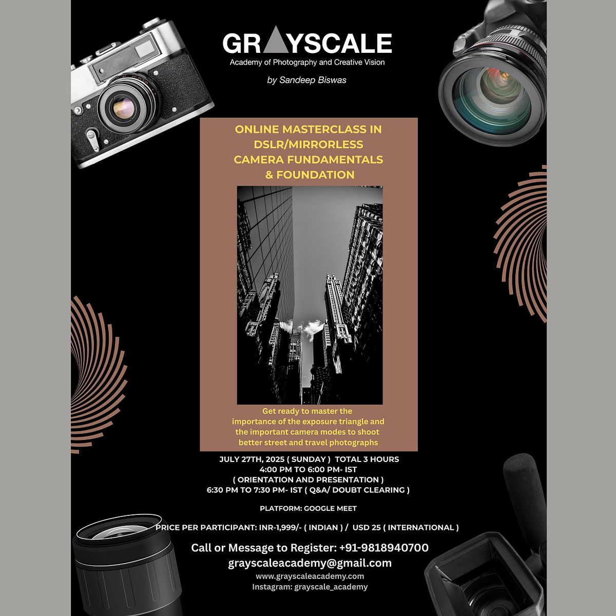 Workshop Info | Grayscale Academy of Photography and Creative Vision
