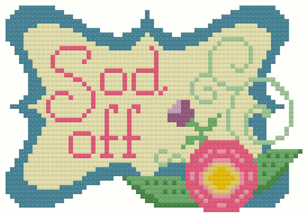 Sod Off Snarky Cross Stitch Pattern