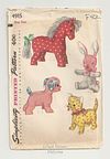 Stuffed Animal Sewing Patterns, Simplicity 4915, Horse, Rabbit, Dog, Cat