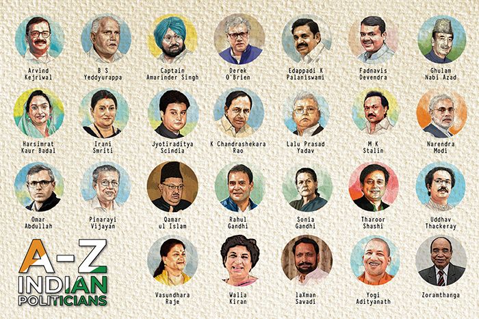 A-Z SERIES: INDIAN POLITICIANS - 10 CARDS